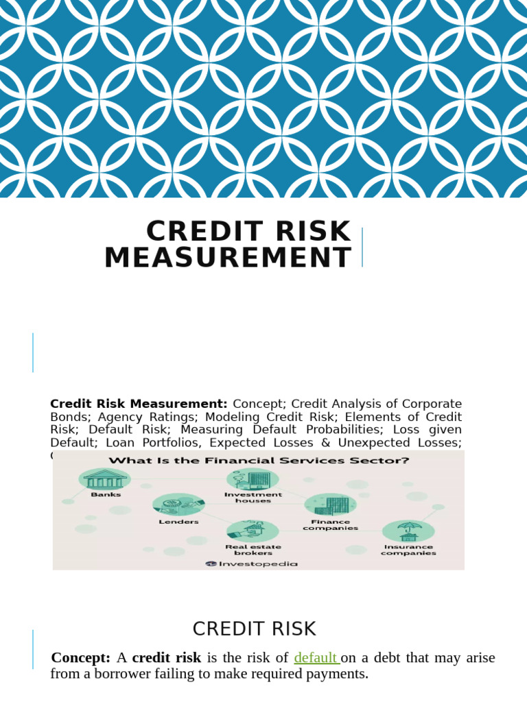Credit Risk Measurement | PDF | Bonds (Finance) | Credit Derivative