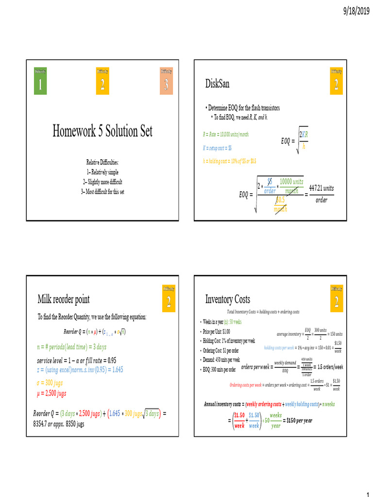 Solutions Problem Set 5 MC | PDF | Standard Deviation