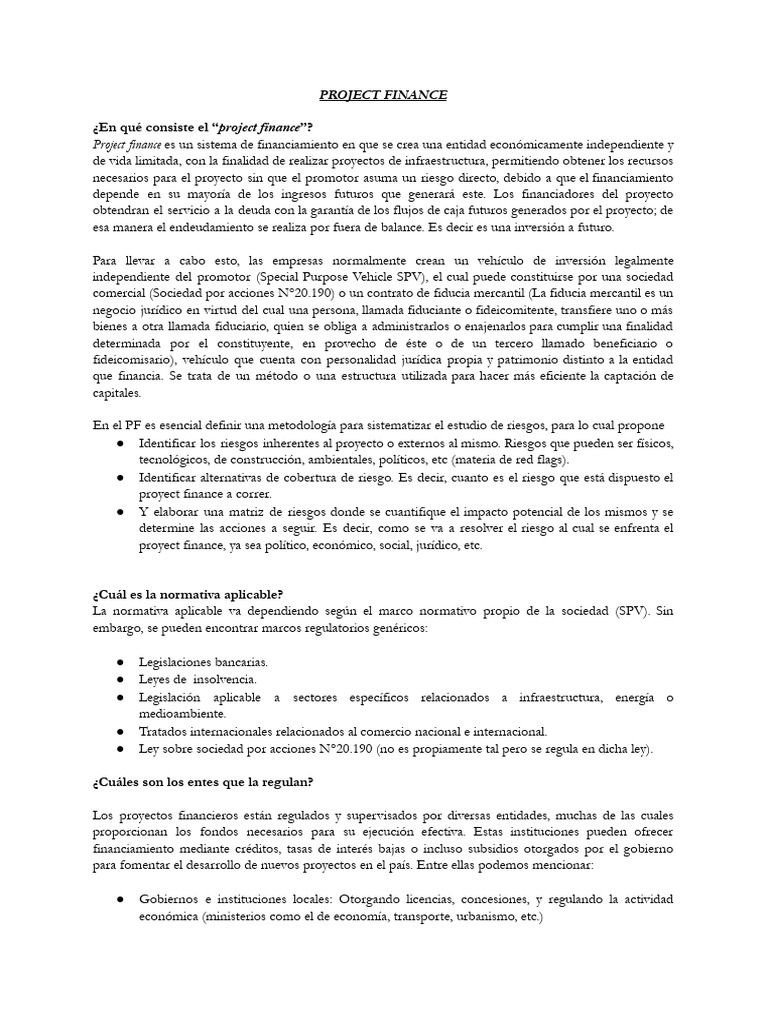 Proyect Finance | PDF | Bancos | Economias