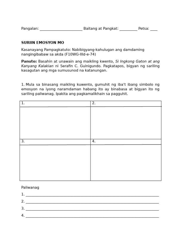 Canlas Worksheet BLG.2 | PDF