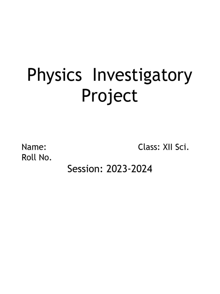 4 PhysicsProject HollowPrism | PDF | Light | Optics