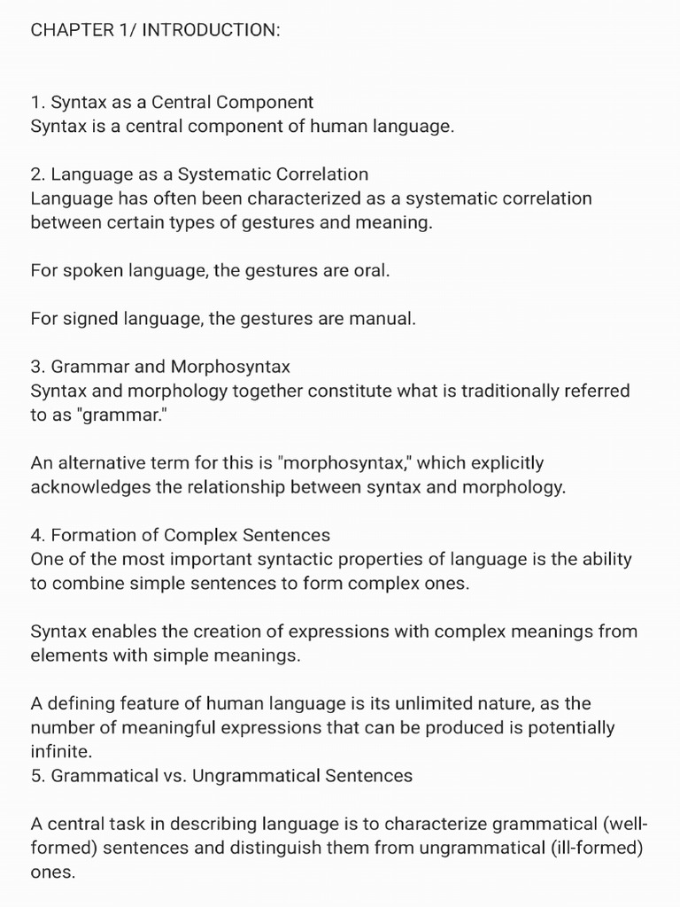 Syntax (1,2,3) Updated | PDF