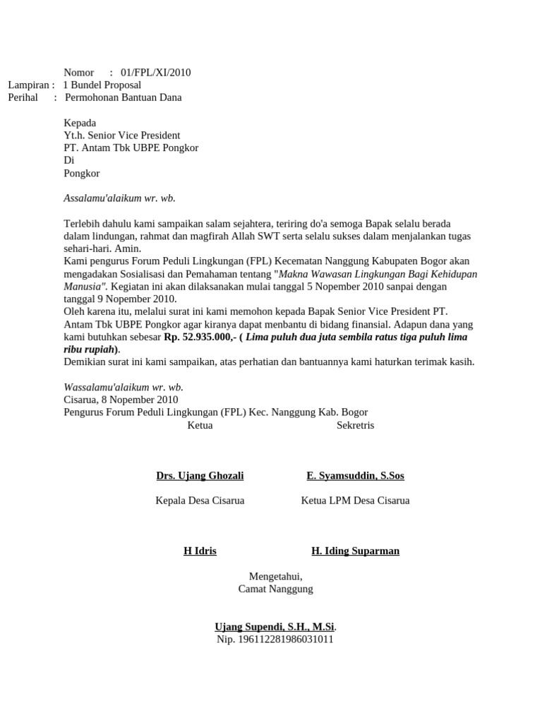 Proposal Selamatkn Alam | PDF