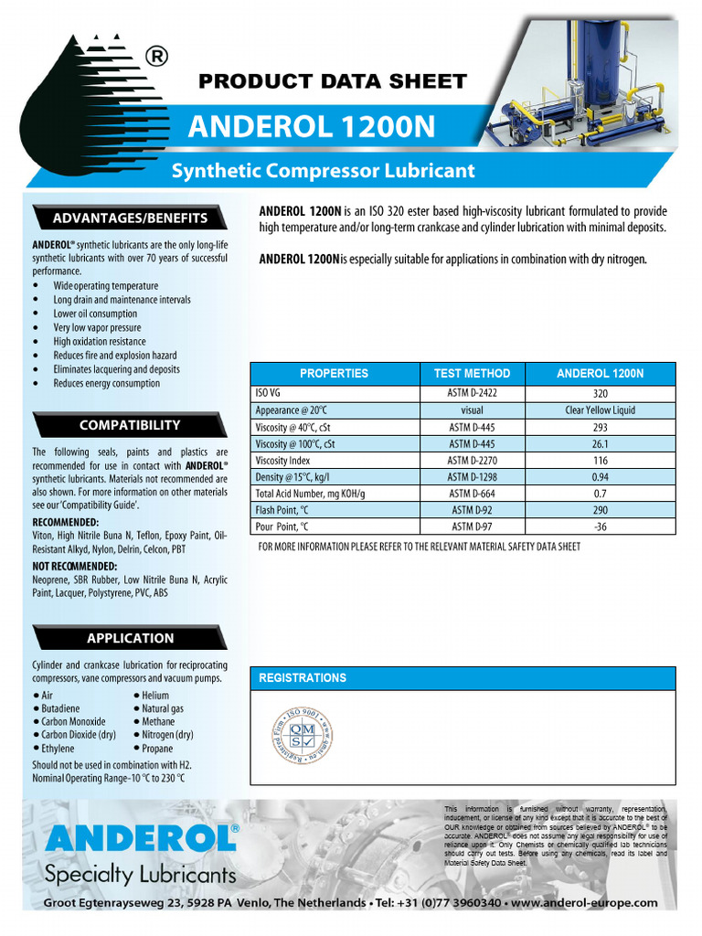 Anderol Oil 1200n | PDF