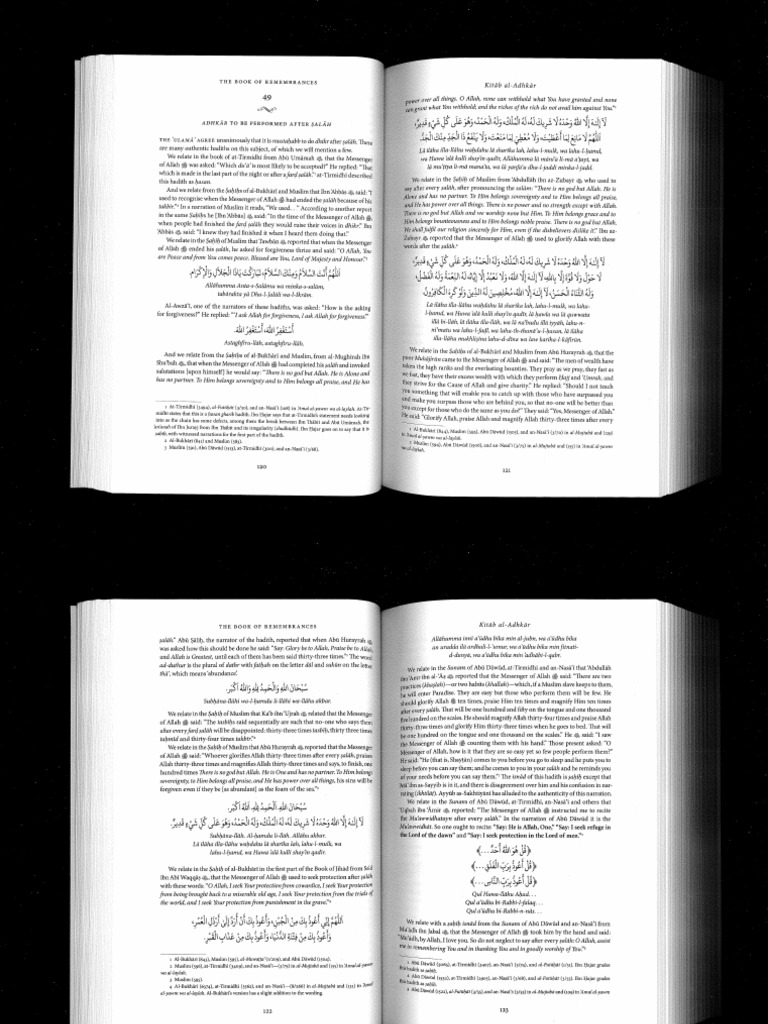 The Book of Remembrances Kitab Al Adhkar Part 2 | PDF