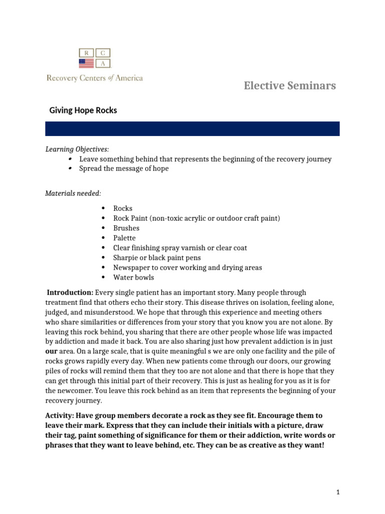 Group 6 - Giving Hope Rocks | PDF | Paint