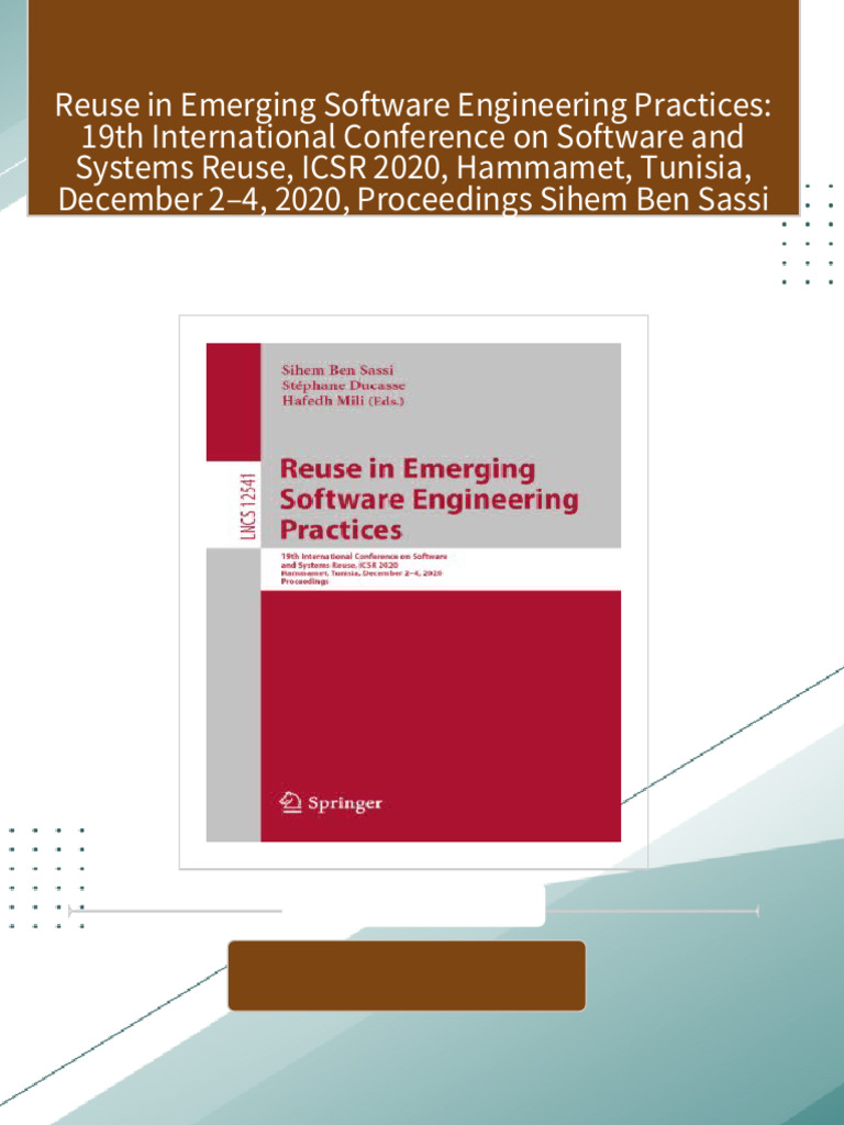 [free Pdf Sample] Reuse In Emerging Software Engineering Practices