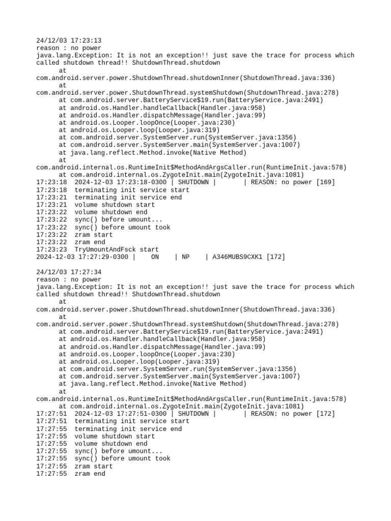 Power Off Reset Reason Backup | PDF | Java (Programming Language) | Oracle Acquisitions