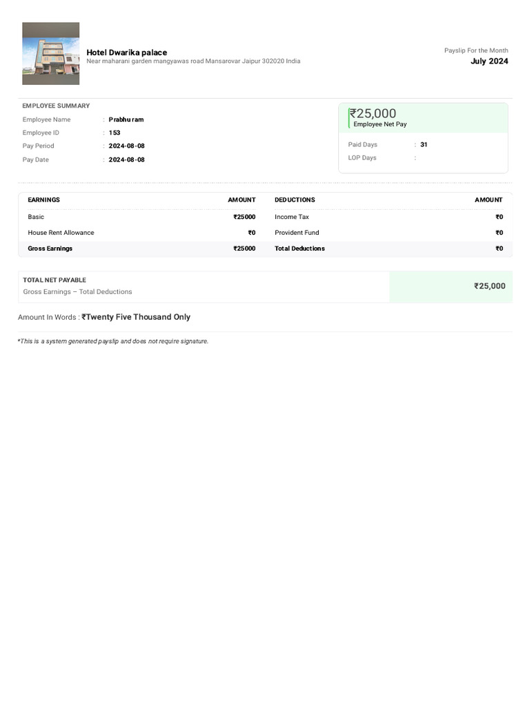 Free Salary Slip Generator It's Format, Components and Importance | PDF