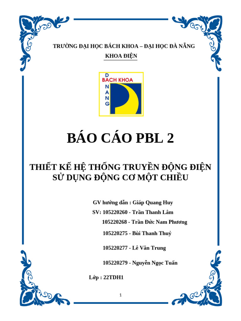 Báo Cáo PBL2 Nhóm 3 | PDF