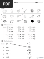 Oxford Phonics World 1 Unit 1 Lesson Plan | PDF | Phonics | Linguistics