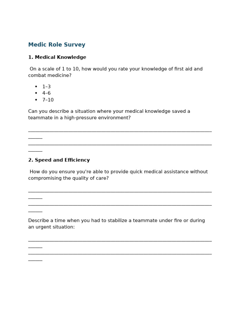 Medic | PDF | Health Care