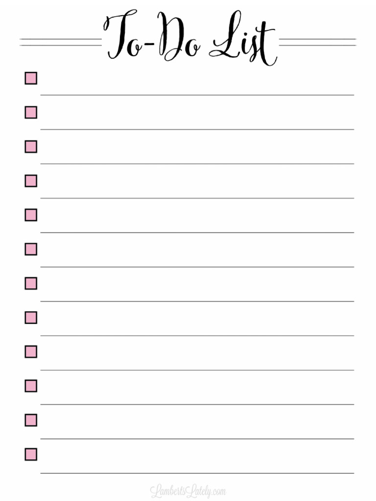 Colorful To Do List Templates | PDF