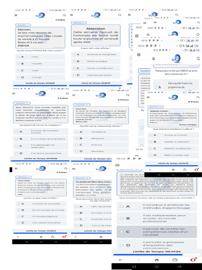 TCF CE SERIE 1 | PDF
