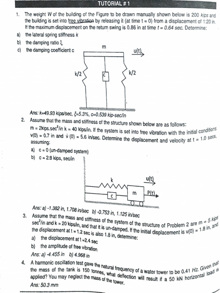 Structural Dynamics Tutorials 2079 | PDF