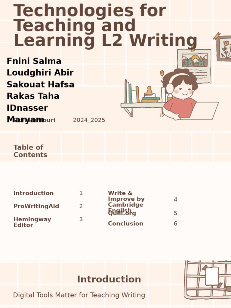 L2 Writing Tech Tools Guide | PDF | Teachers | Learning
