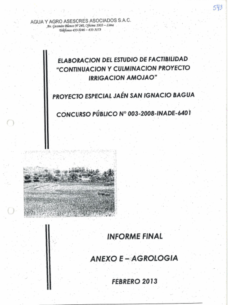 ESTUDIO AGROLOGICO | PDF