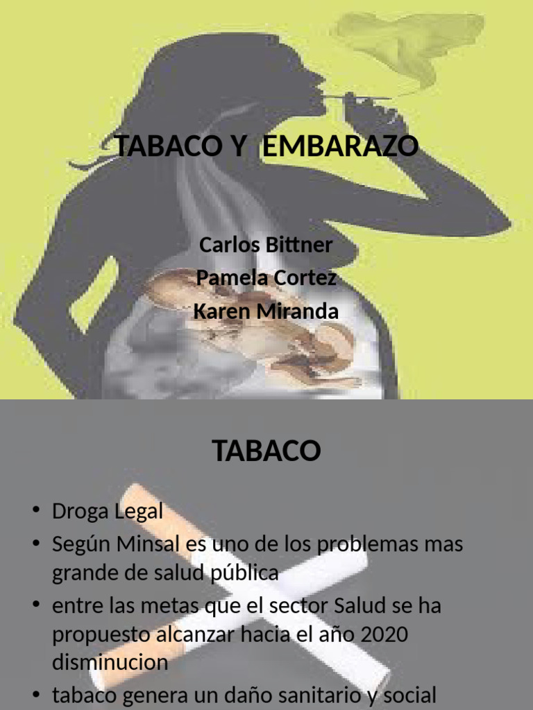 Impacto del Tabaco en Embarazo y Salud | PDF