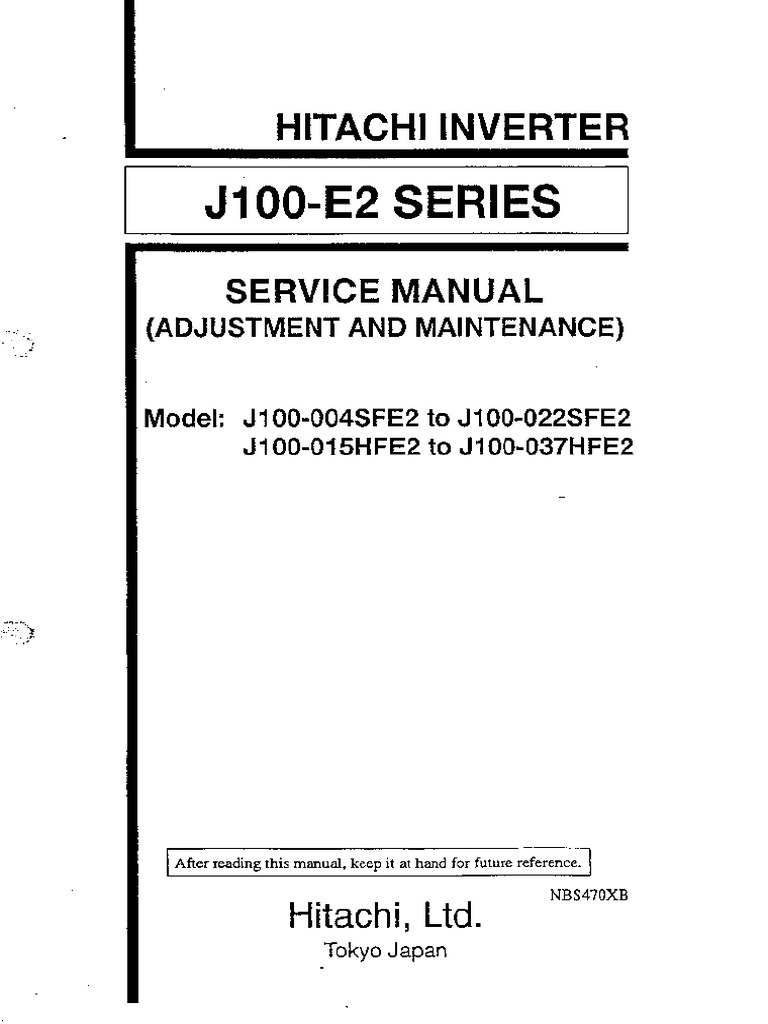 J 100 Series Service Manual | PDF
