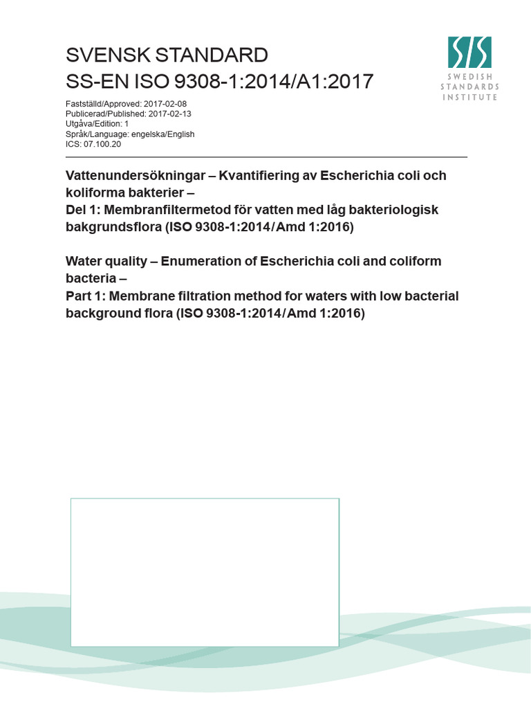 ISO - 9308 - 1 - 2014 - A1 - 2017 - EN Coliformes en Aguas Filtración ...