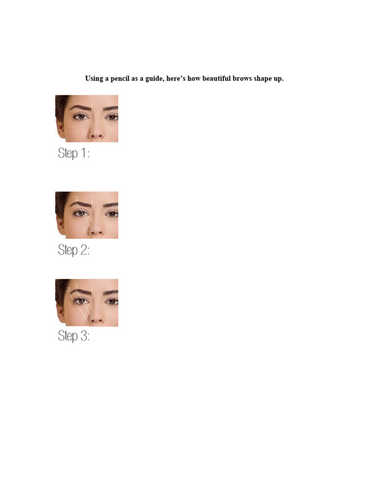 Shaping Your Eyebrows Correctly | PDF