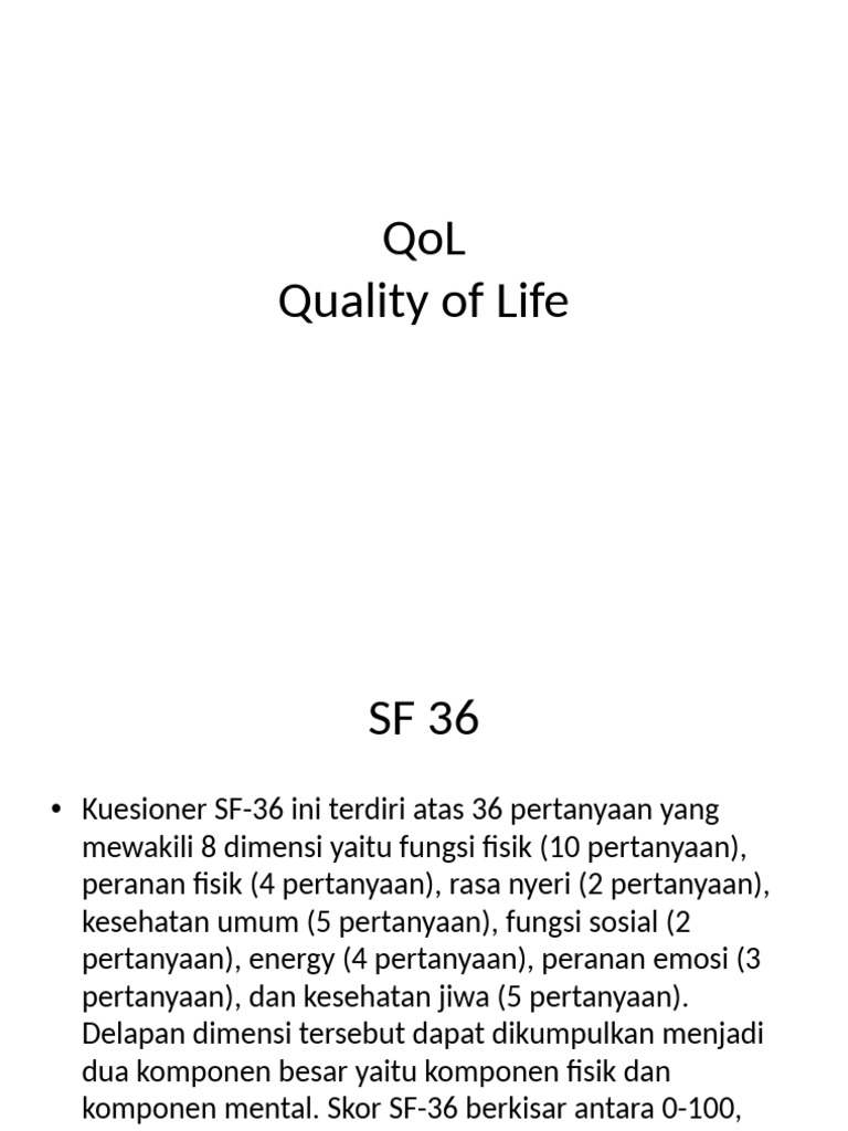 Farmakoekonomi perhitungan kualitas hidup | PDF | Health Care | Health Sciences