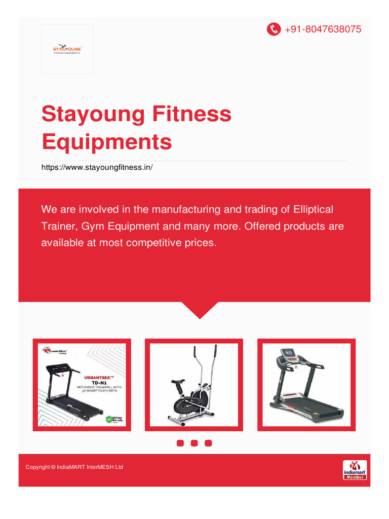 Stayoung Fitness Equipments | PDF | Treadmill | Physical Fitness