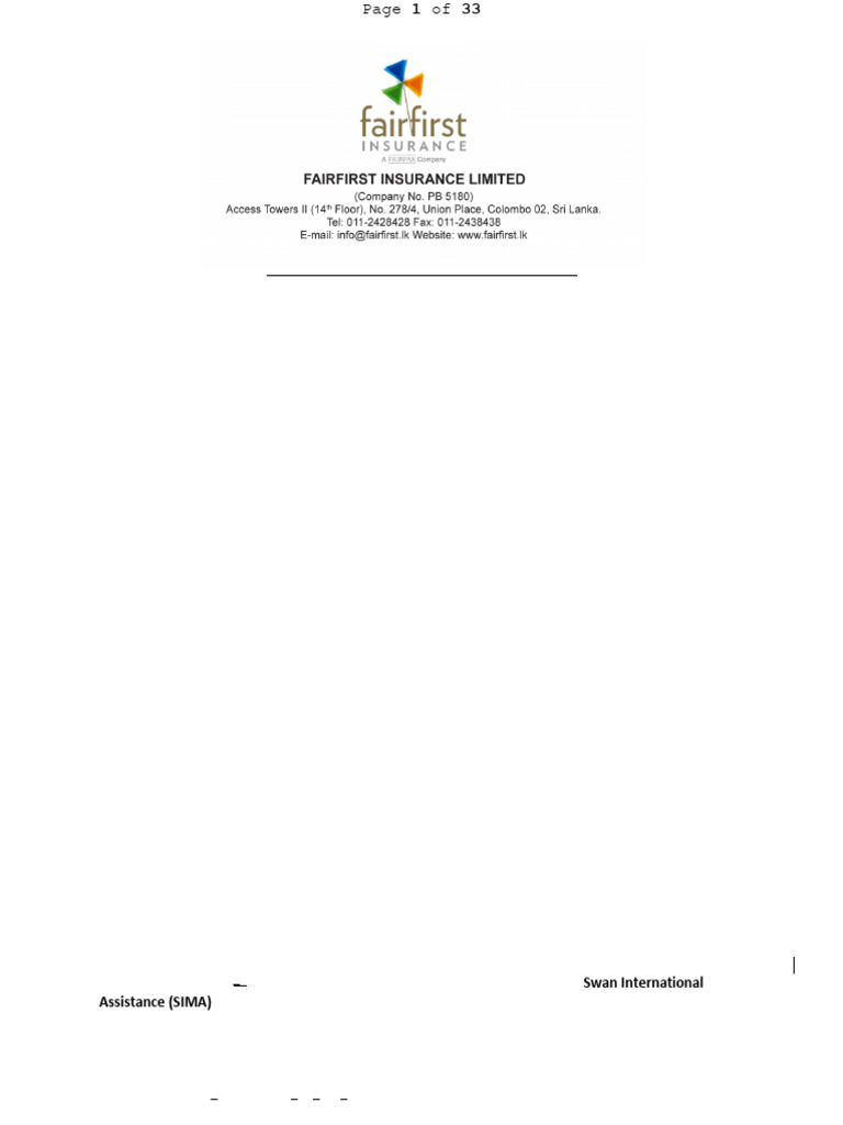 Fairfirst Travel Safe Cover | PDF | Insurance | Hand