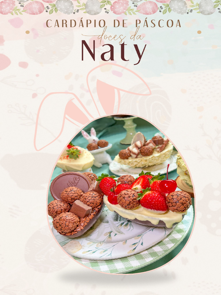 Páscoa Doces Da Naty 2024 ? | PDF | Chocolate | Alimentos