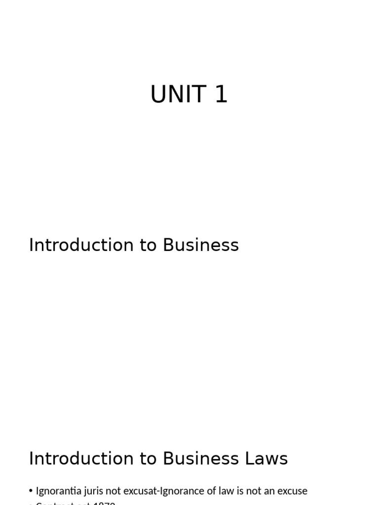Unit 1 Legal and Business Environment | PDF | Precedent | Sources Of Law