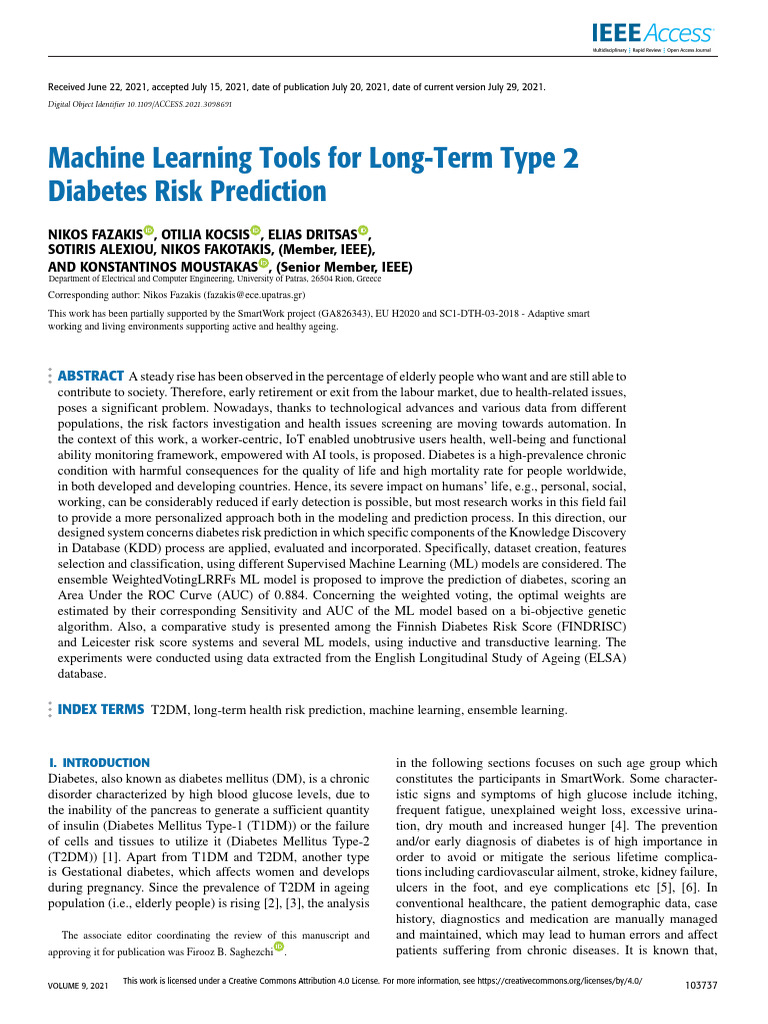 Machine Learning Tools For Long-Term Type 2 Diabetes Risk Prediction ...