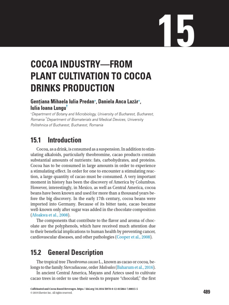 15 Cocoa Industry From Plant Cultivation To 2019 Caffeinated and Cocoa ...