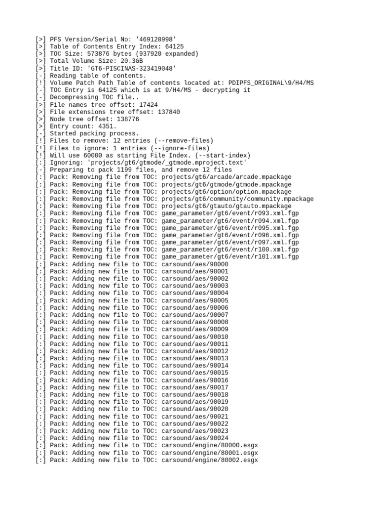 GT6 TOC Update and File Management | PDF | Computing | Computer Data