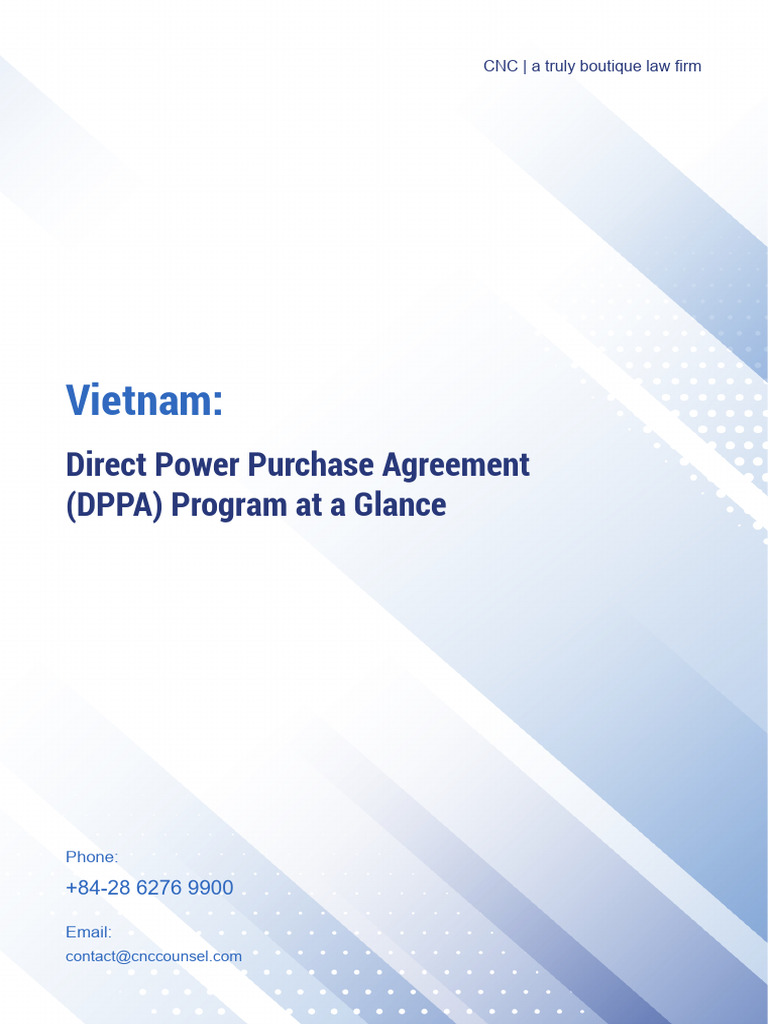 Legal Update - Vietnamâ S Direct Power Purchase Agreement (DPPA) Program at A Glance 2 | PDF ...