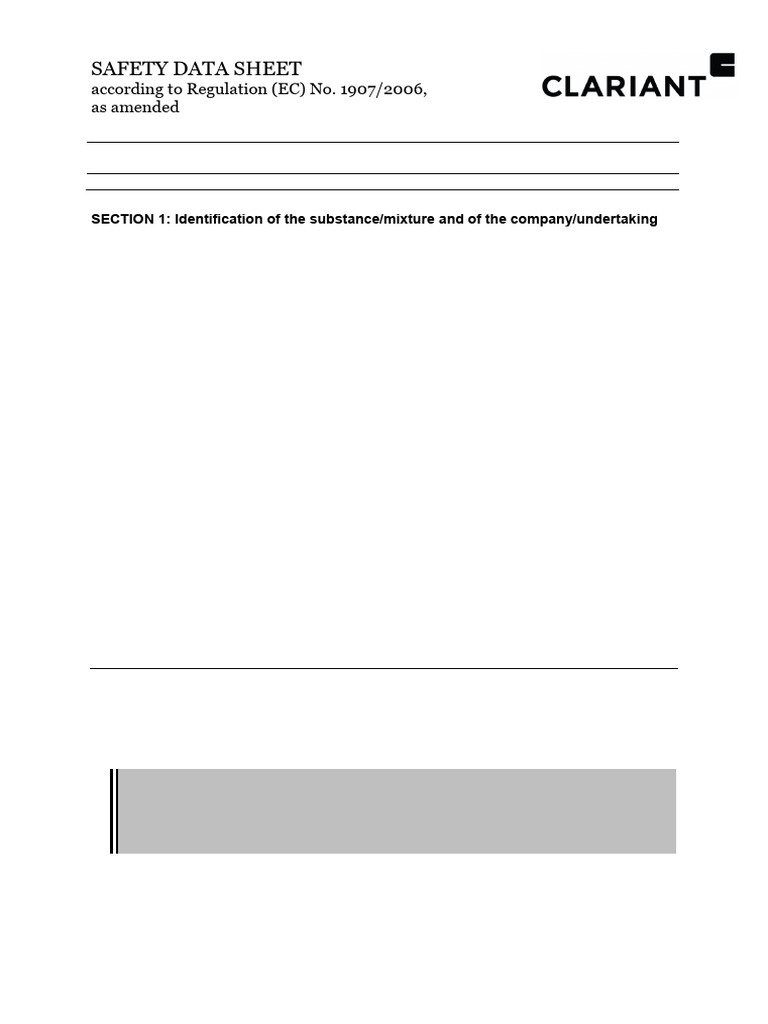 Clariant SDS Genapol O 050 SG Vita European Community English | PDF ...