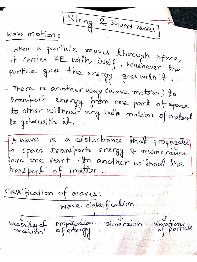 Waves On String Sound Waves | PDF