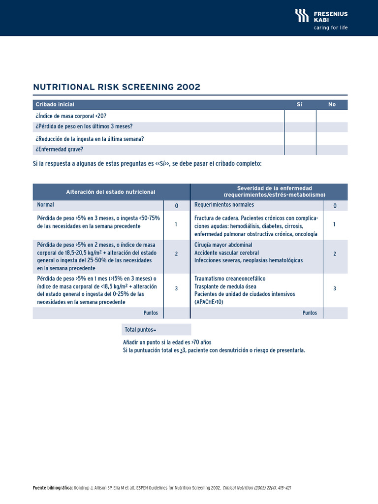 Nrs 2002 | PDF | Ciencias de la Salud | Enfermedades y trastornos