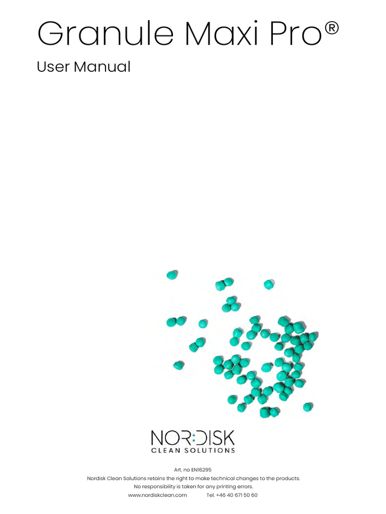 Granule Maxi Pro® User Manual 2024 | PDF