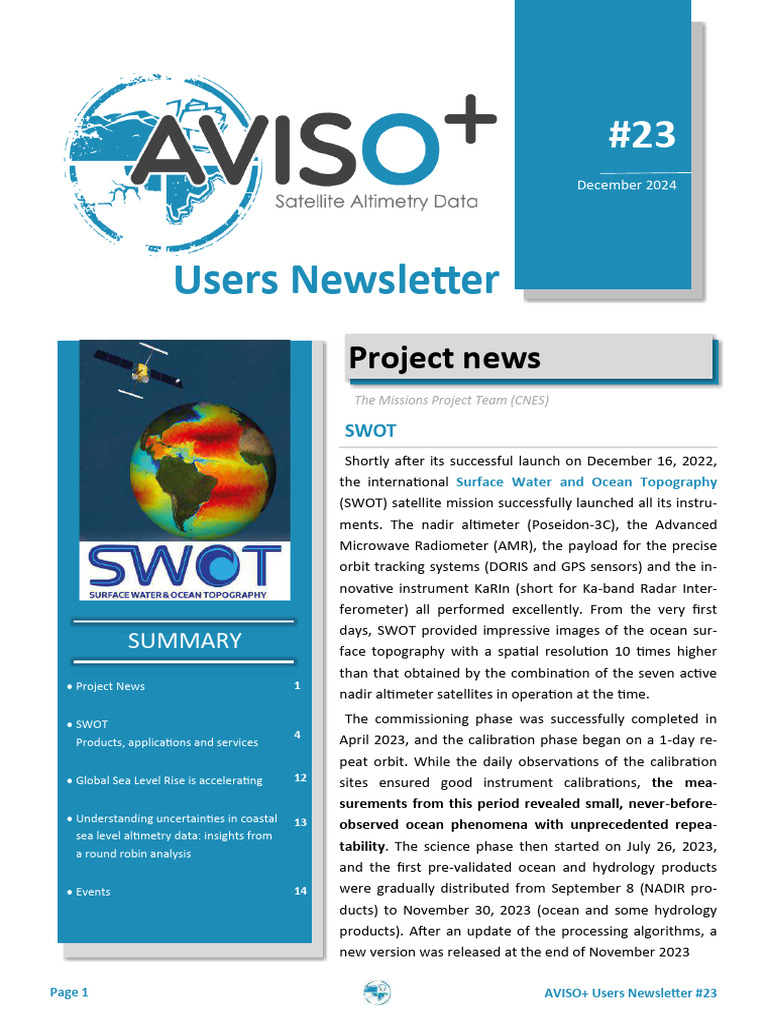Aviso Newsletter 23 | PDF | Hydrography | Applied And Interdisciplinary ...