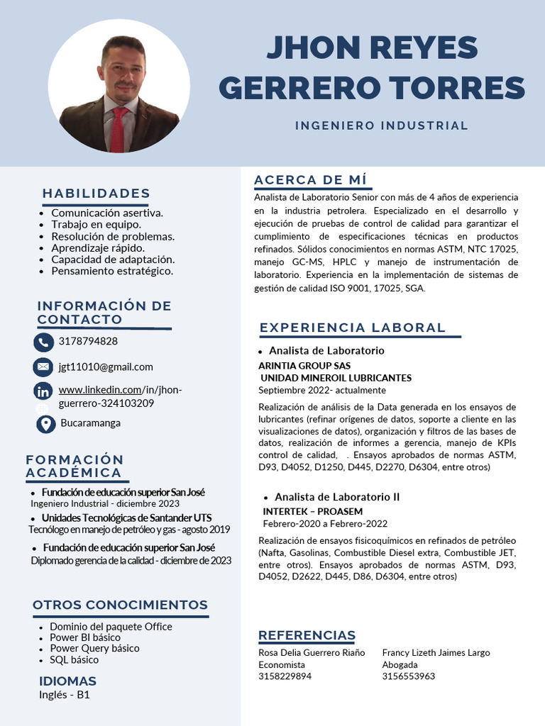 CV - Jhon Guerrero 2025 | PDF