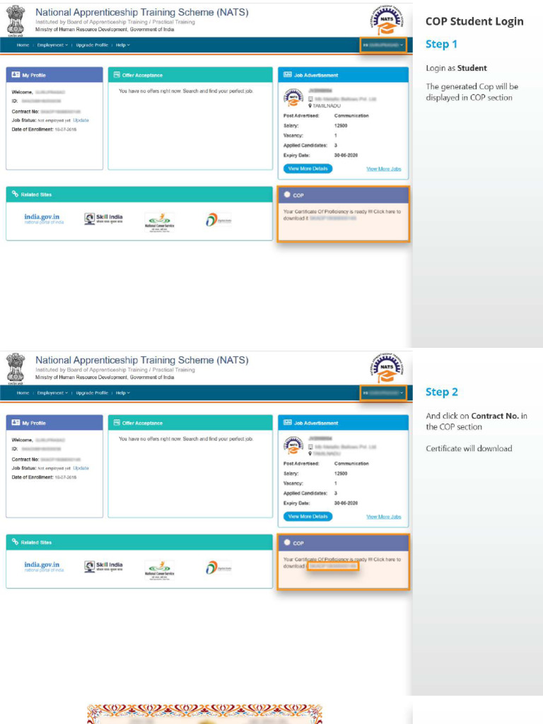 NATS_Student-Certificate-Of-Proficiency_User_manual | PDF