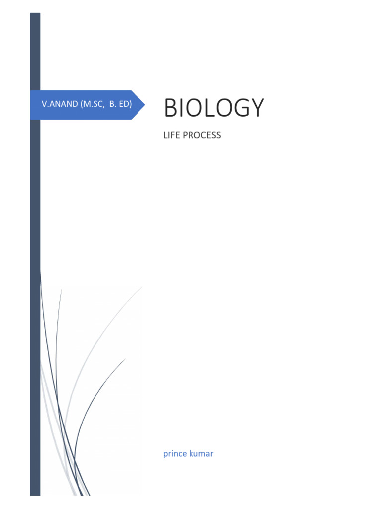 Life Process (Notes) (V.anand) | PDF | Cellular Respiration | Atrium ...