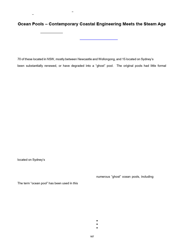 Australasian Conference Ocean Pools - Contemporary Coastal Engineering ...