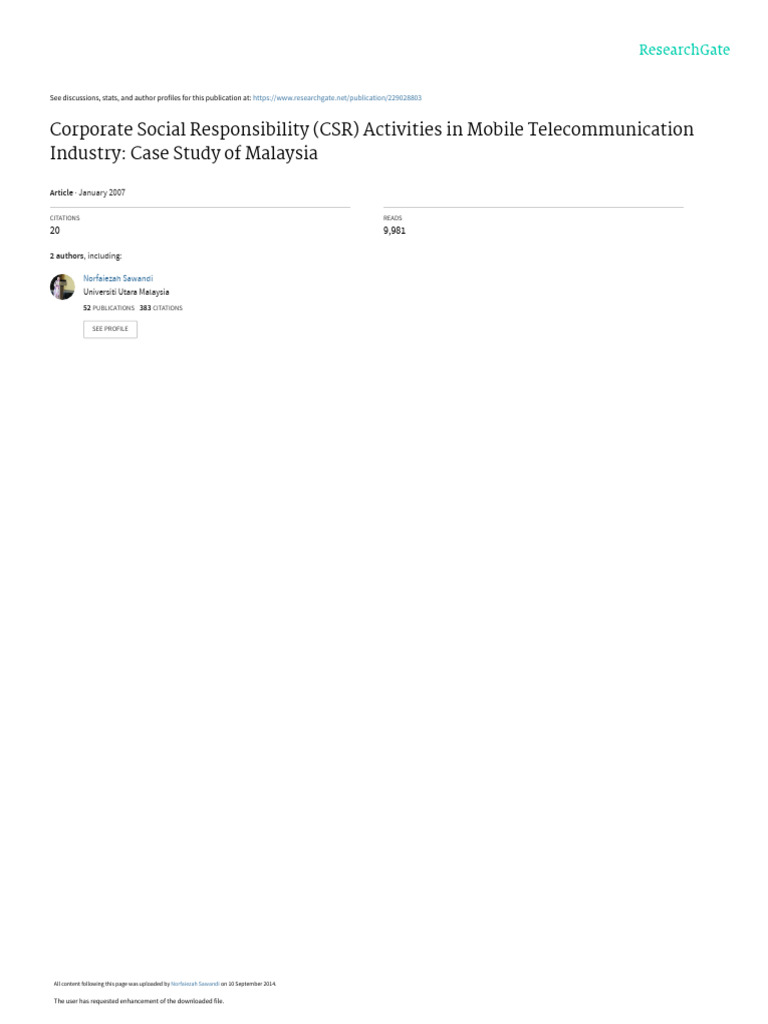 Corporate Social Responsibility CSR Activities | PDF | Corporate Social ...