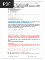 Customs Exam Paper for Inspectors | PDF | Customs | Goods