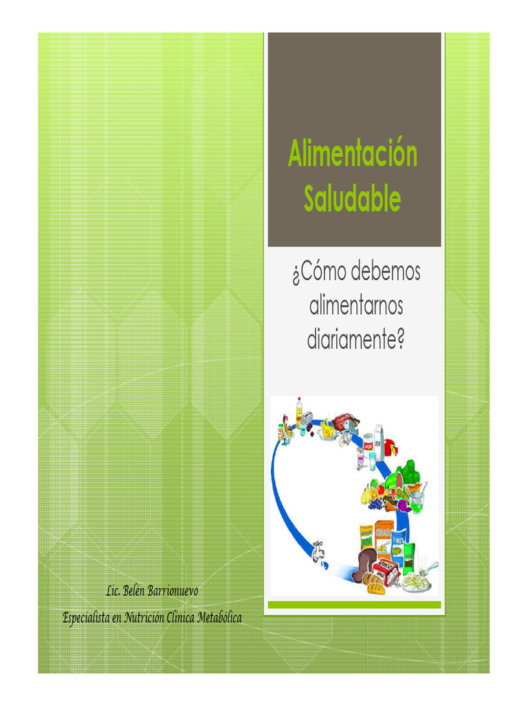 Alimentacion Saludable Final | PDF | Petróleo | Alimentos