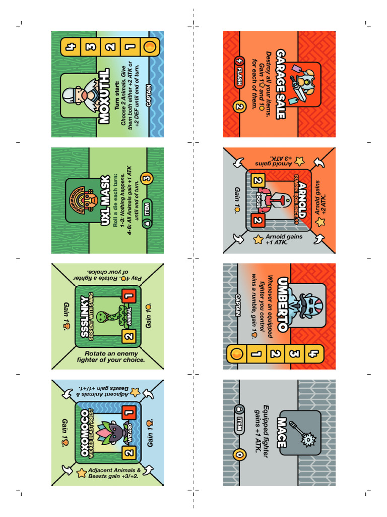 PNP Rotation Rumble Clubs Critters DIN A4 en - Foldable | PDF