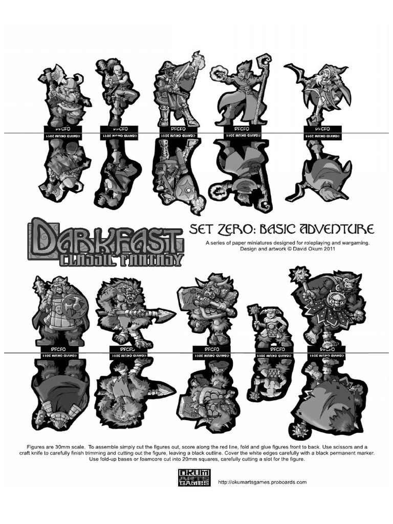 OkumArts Darkfast Dungeon Miniaturen 2 | PDF | Hobbies | Gaming