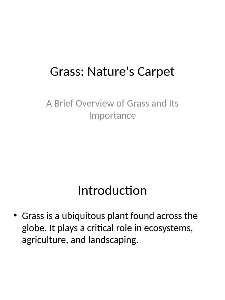Grass Presentation | PDF