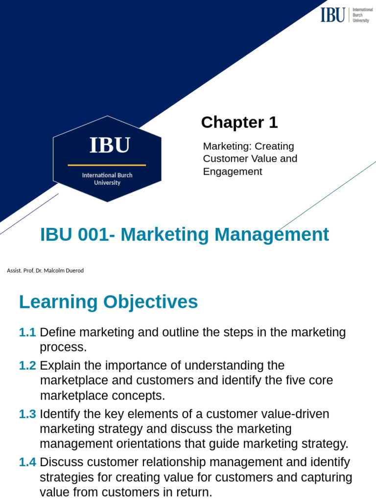 Ibu 013 Chapter1 PPT Ibu | PDF | Marketing | Marketing Strategy
